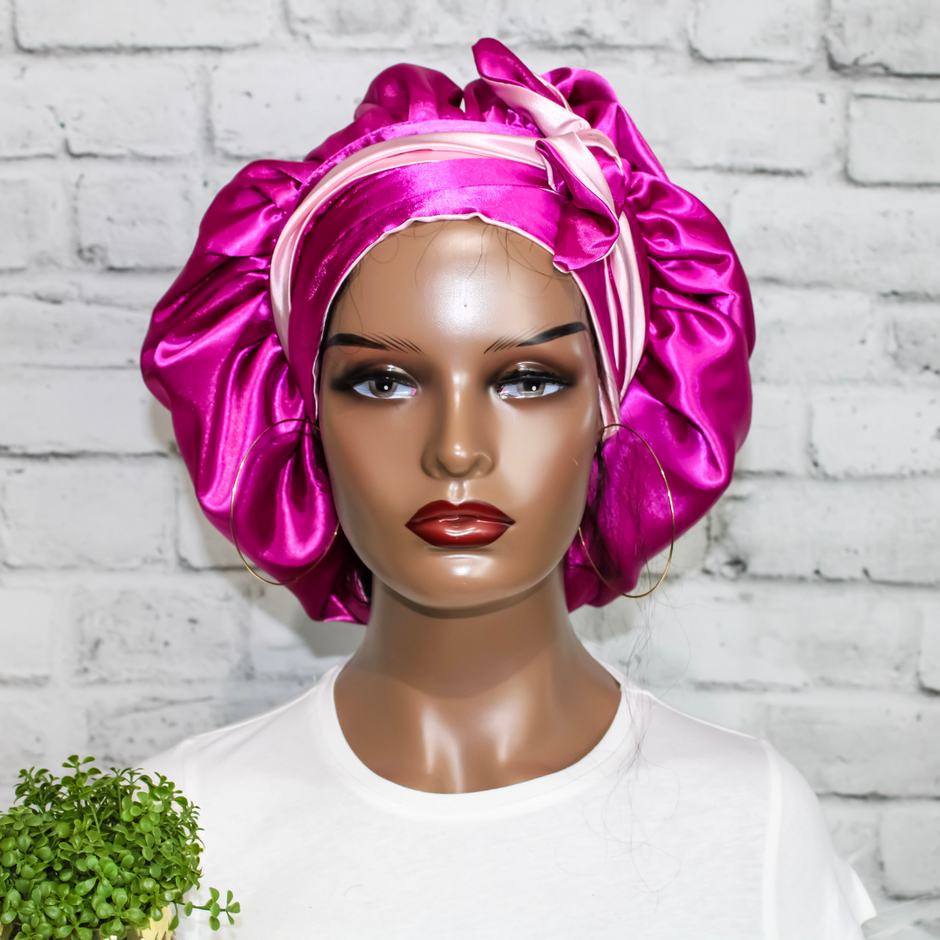 Elastic Free Satin Bonnet Collection – Rayne Hair Essentials